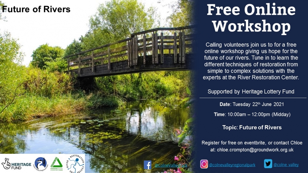 Future of Rivers - Online Workshop - Colne Valley Regional Park
