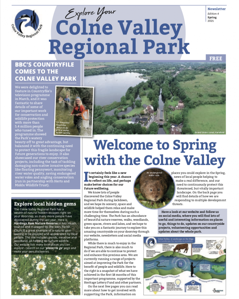 Explore your Colne Valley Park – Spring edition is ready! - Colne Valley